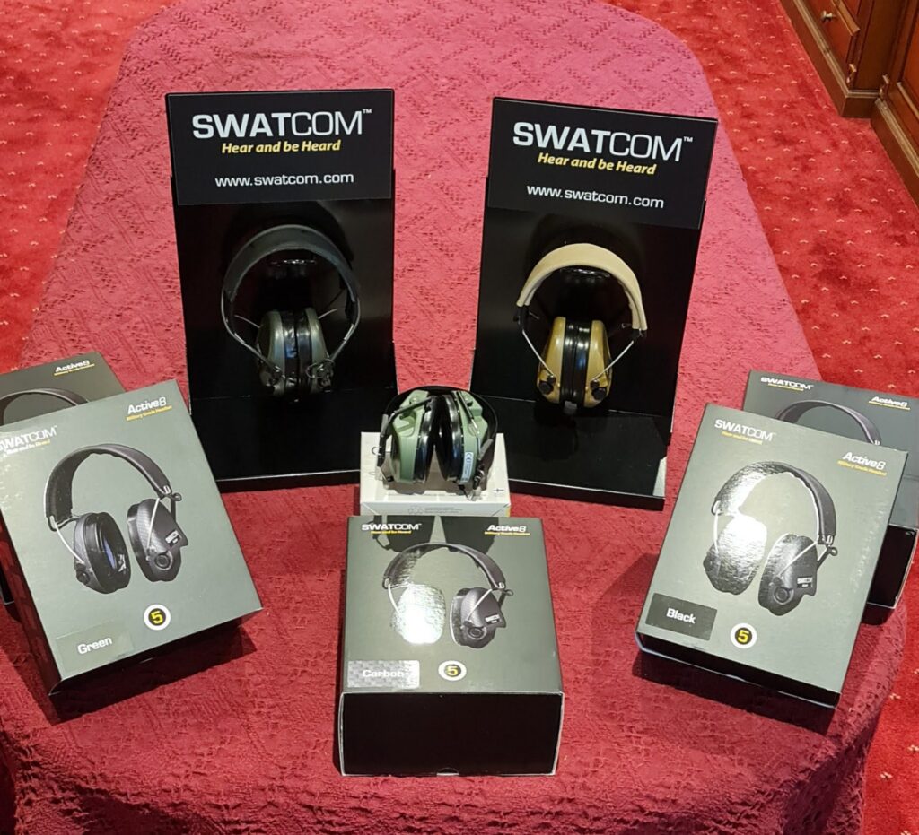 SWATCOM Active 8 Electronic Ear Defenders - A.W.Rule and Son Gun Makers Ltd
