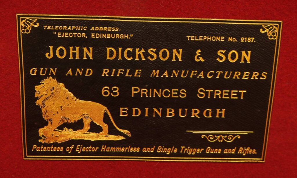 Pair DBHE 12bore John Dickson & Son Side by Side - A.W.Rule and Son Gun ...
