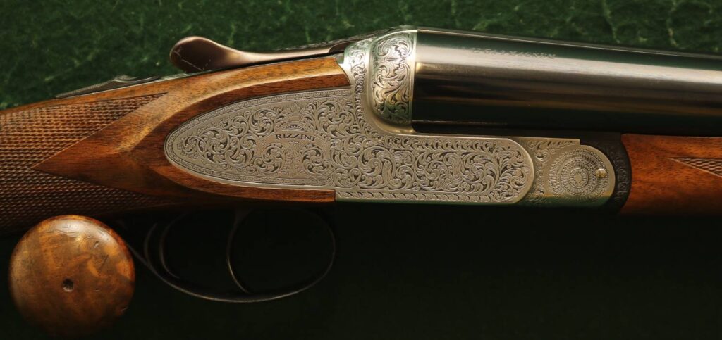DBHE 12bore Rizzini BR552 Straight Hand Double Trigger Side by Side - A ...